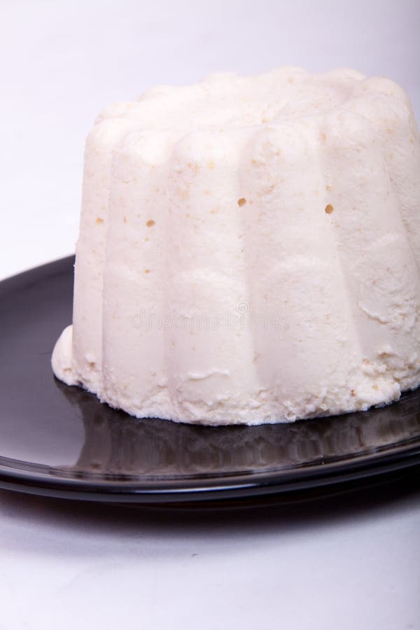 Pudding on plate stock photo. Image of food, plate, soft - 45662046
