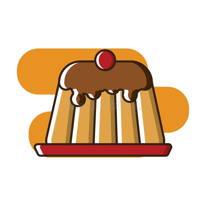 Pudding. Vector Illustration Decorative Design Stock Vector ...