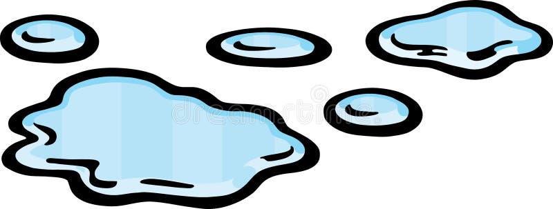 Puddle stock vector. Illustration of water, pattern, cartoon - 21530860