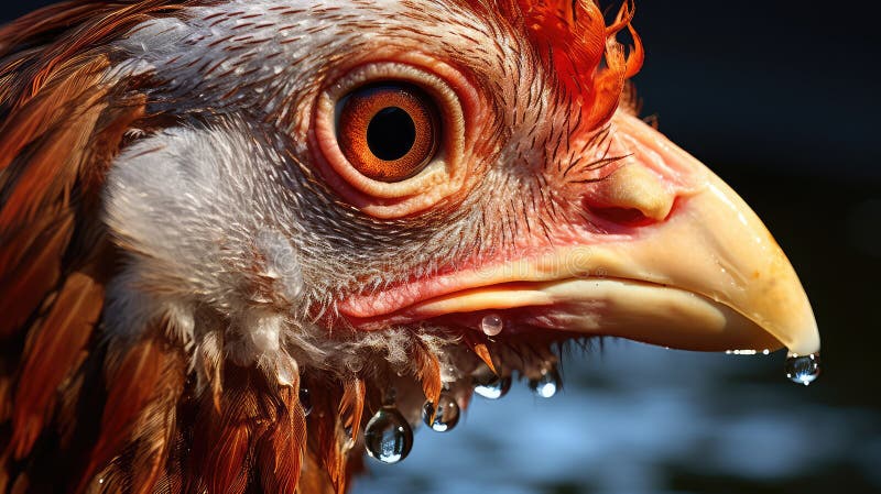 Puddle chicken water stock illustration. Illustration of chicken ...