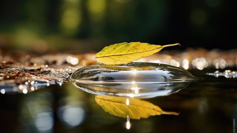 Puddle drop water stock illustration. Illustration of clarity - 336174325