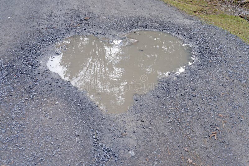 Puddle of emotions heart stock photo. Image of background - 38429452
