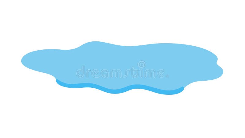Puddle Icon, Representing Standing Water or Wet Ground, Vector Design ...