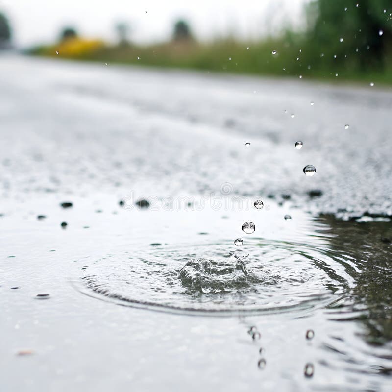 Puddle stock illustration. Illustration of pooling, season - 357226116