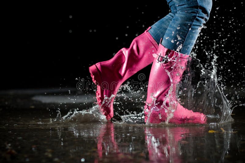 Puddle jump stock image. Image of weather, countryside - 9022851