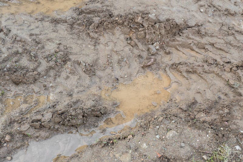 Puddle and mud stock image. Image of outdoor, land, pattern - 240700689
