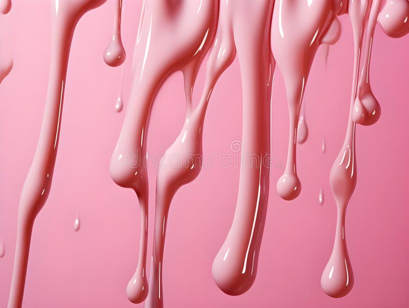 The Puddle of an Oil Paint Spill Isolated Over the Pink Background ...