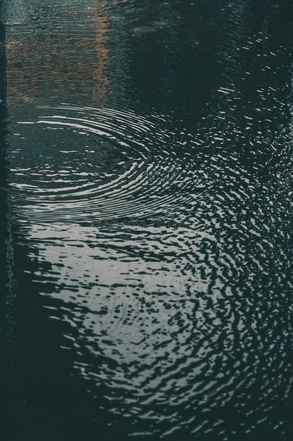 Puddle in the rain stock image. Image of sketch, black - 239797343