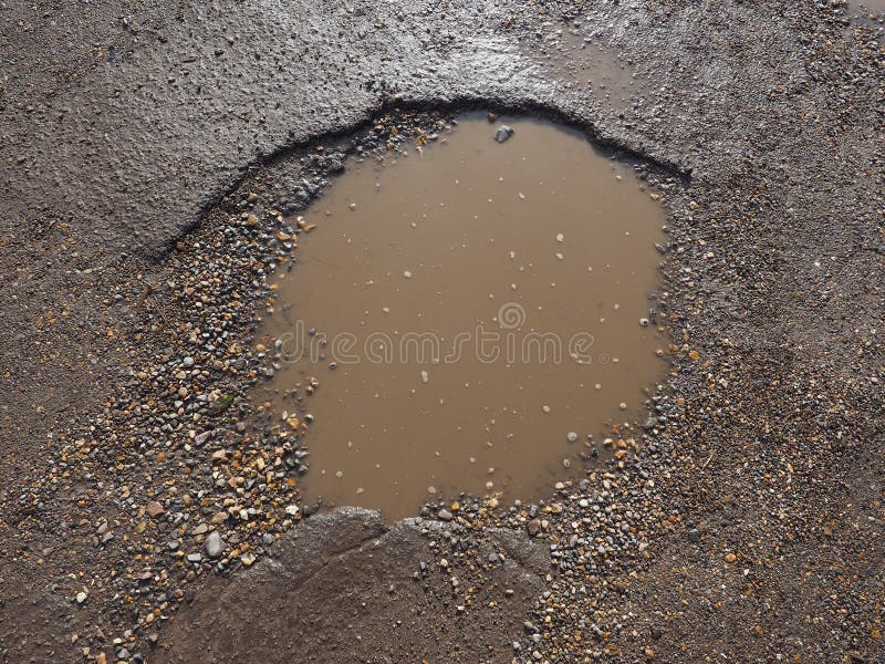 Puddle of Rain Water and Mud Stock Image - Image of puddle, rainy ...