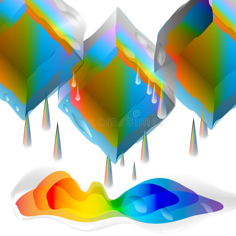 Puddle stock illustration. Illustration of water, pink - 61081773