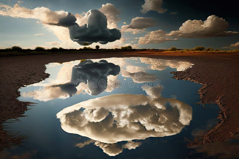Reflection Sky Puddle Stock Illustrations – 225 Reflection Sky Puddle ...