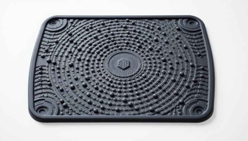 A Puddle Shaped Silicone Doormat with Intricate Ripple Engraving and ...