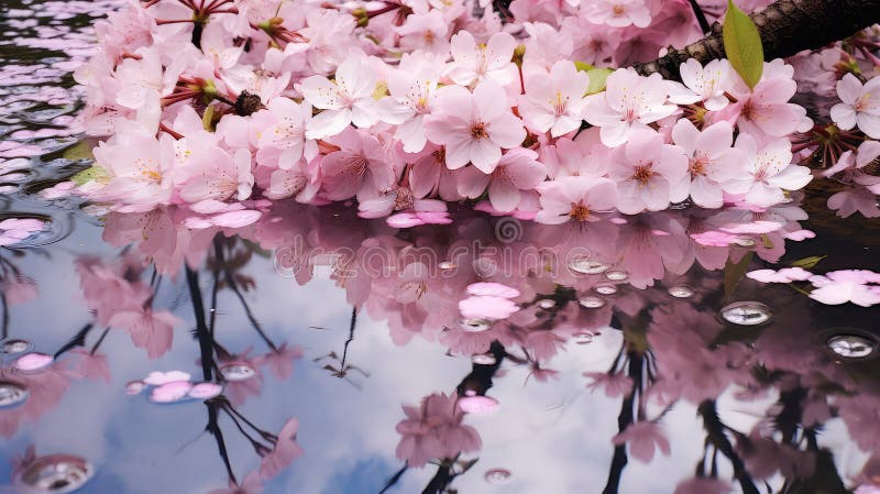 Puddle spring rain stock illustration. Illustration of rain - 368742012