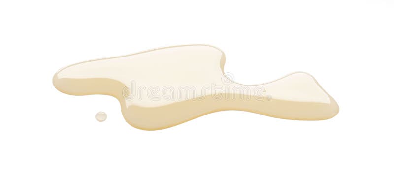 Puddle of Vegetable Oil Isolated on White Stock Image - Image of ...