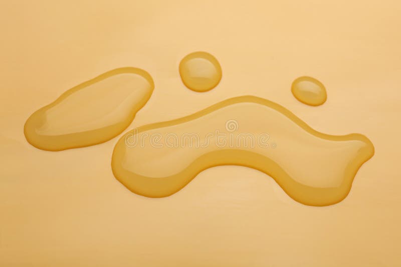 Puddle of Water on Pale Orange Background Stock Image - Image of rain ...