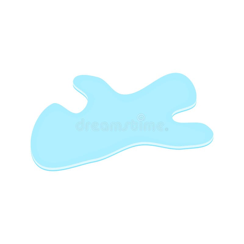 Puddle on white surface stock vector. Illustration of ecology - 186306098