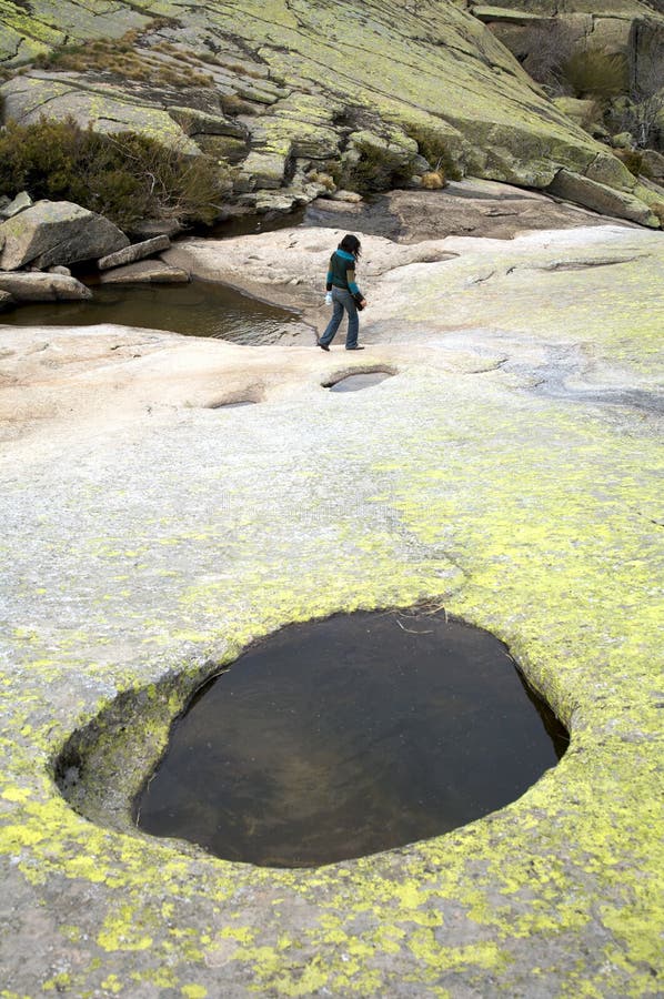 Puddle and woman stock photo. Image of lifestyle, outdoor - 9101530
