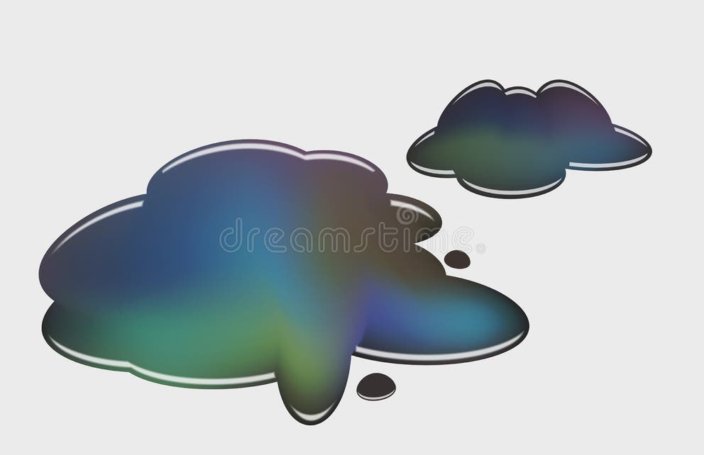 Oil puddles stock vector. Illustration of puddle, splat - 29820686