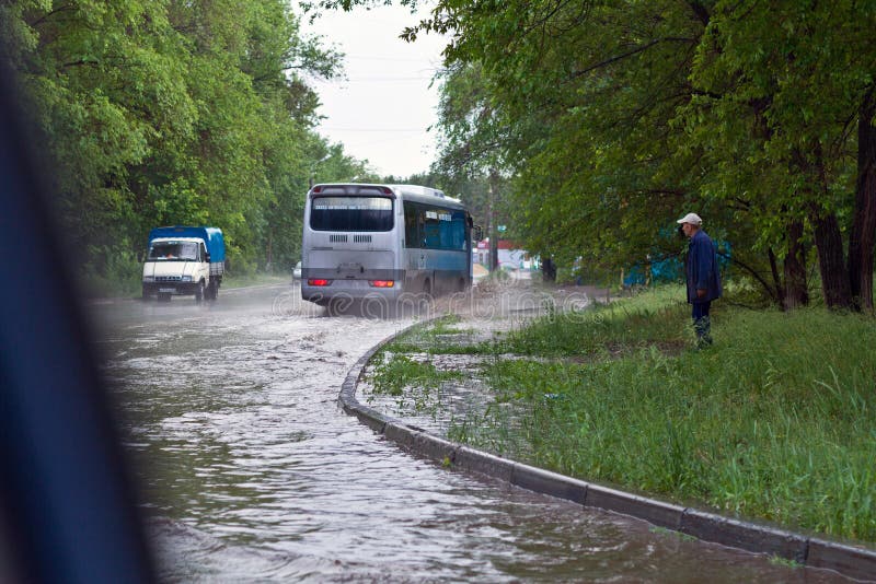 Puddles after rain editorial photography. Image of submerge - 93848587