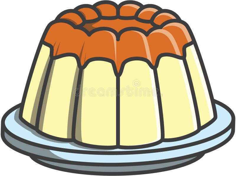 Puding Vector Object Design Illustration Hand Draw Stock Vector ...