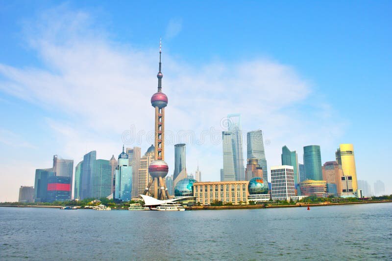 Pudong, Shanghai, China stock image. Image of high, orient - 30326551