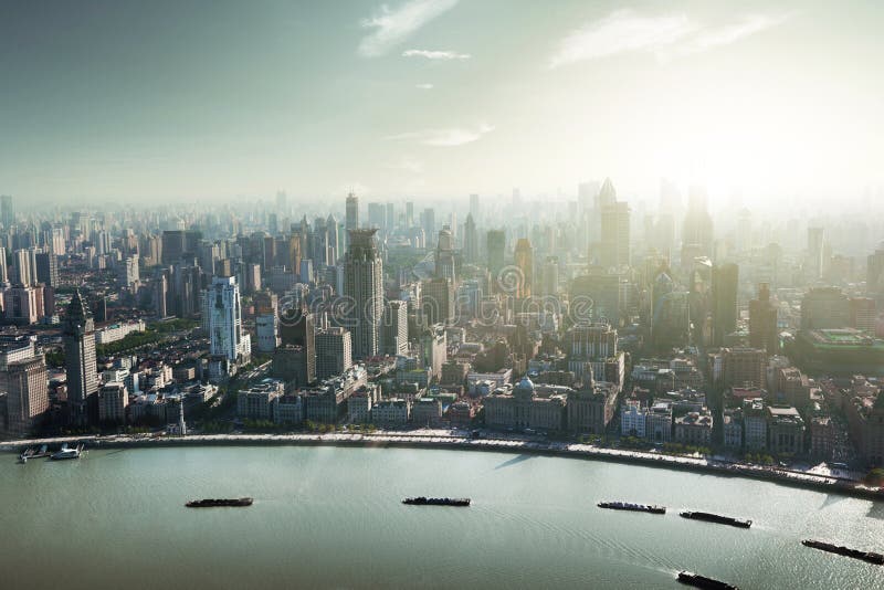 Pudong skyline, Shanghai stock photo. Image of center - 83503858