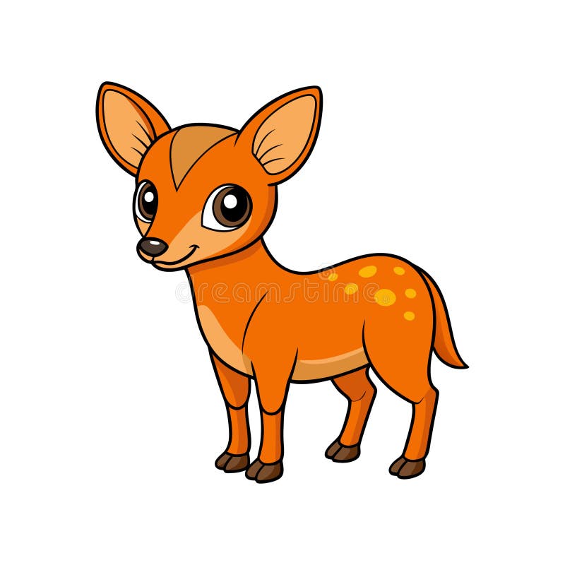 Pudu Coloring Page for Kids Stock Photo - Illustration of sketch, kids ...