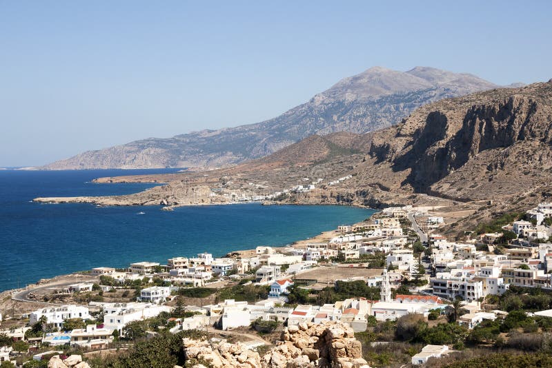Pueblo De Arkasa, Isla De Karpathos - Grecia Imagen de archivo - Imagen ...