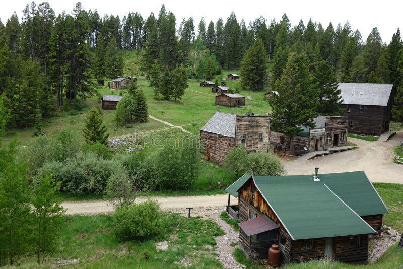Pueblo Fantasma - Garnet Montana Foto de archivo - Imagen de durante ...