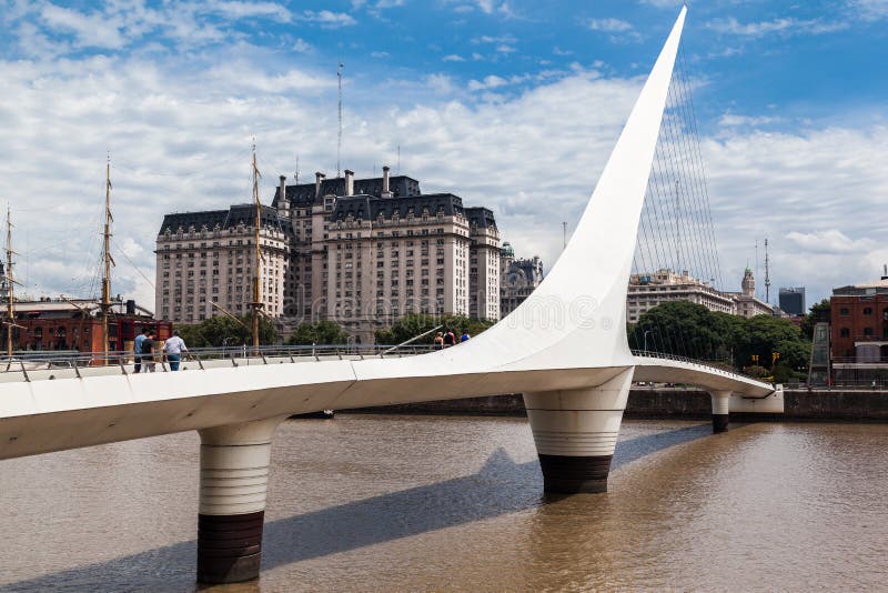 Puente De La Mujer Bridge Argentina Immagine Editoriale - Immagine di ...