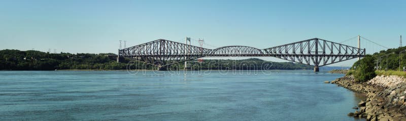 Puente de Quebec foto de archivo. Imagen de quebec, lorenzo - 51862180