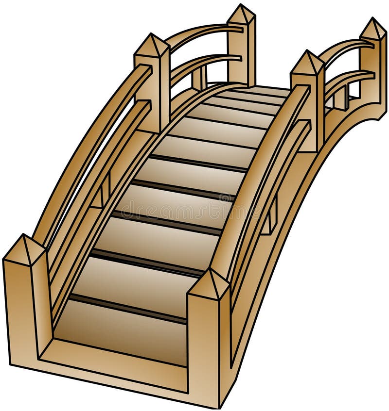 Puente del vector ilustración del vector. Ilustración de drenaje - 3040700