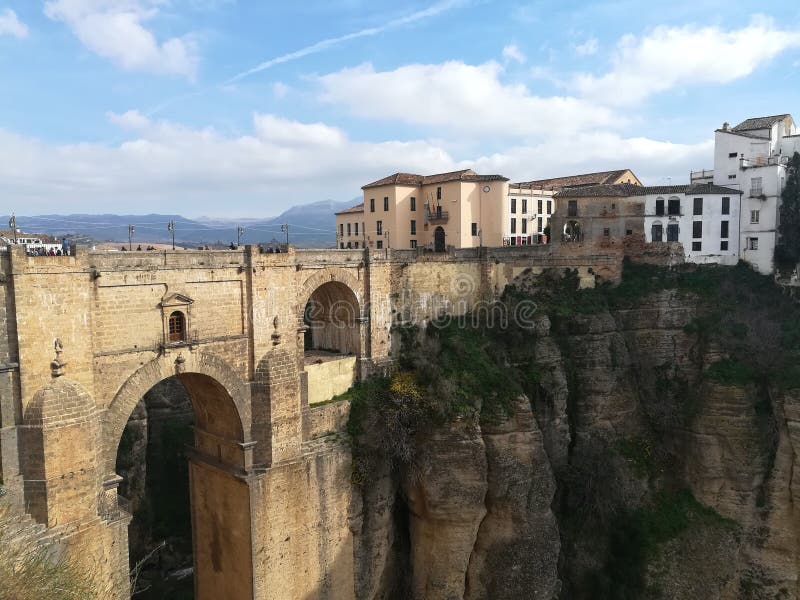 Puente Nuevo Arch Bridge in Ronda, Spain Stock Photo - Image of ...