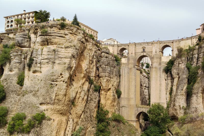 Puente Nuevo (ponte Nova), Ronda, Espanha Imagem de Stock - Imagem de ...