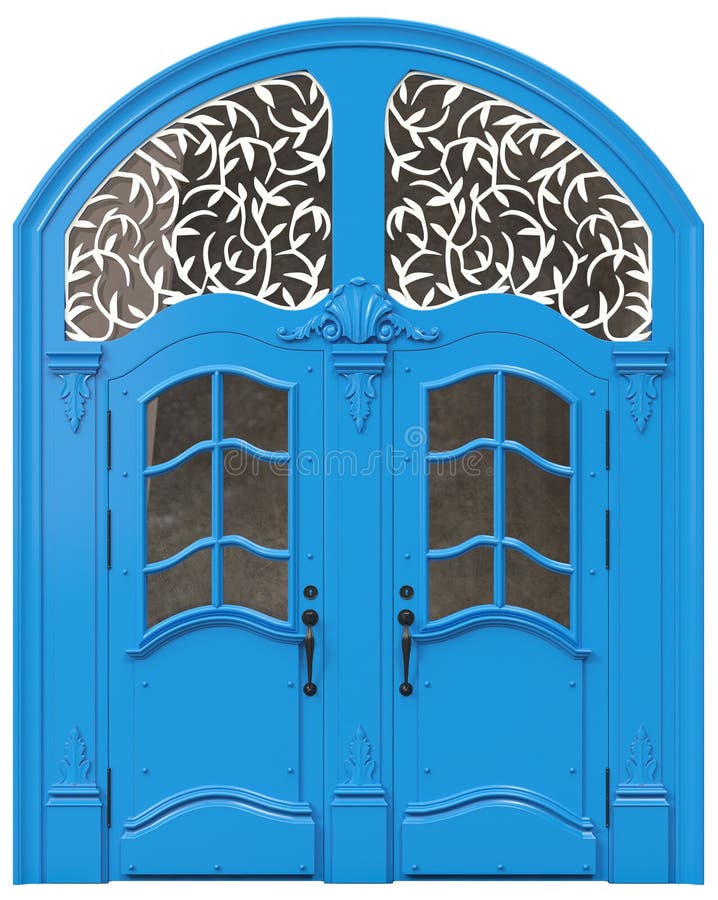 Puertas Clásicas De Entrada Para La Casa Imagen De Archivo Imagen De