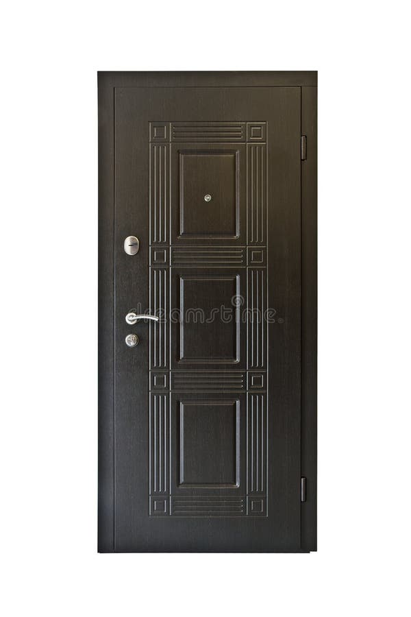 Puertas De Entrada Aisladas En El Fondo Blanco Imagen De Archivo