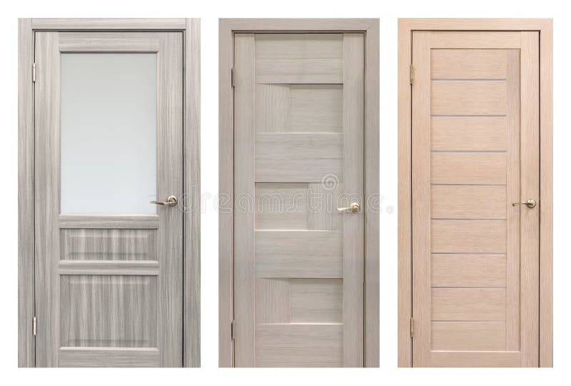 Puertas De Entrada Puertas Interiores De Madera Aisladas De Fondo