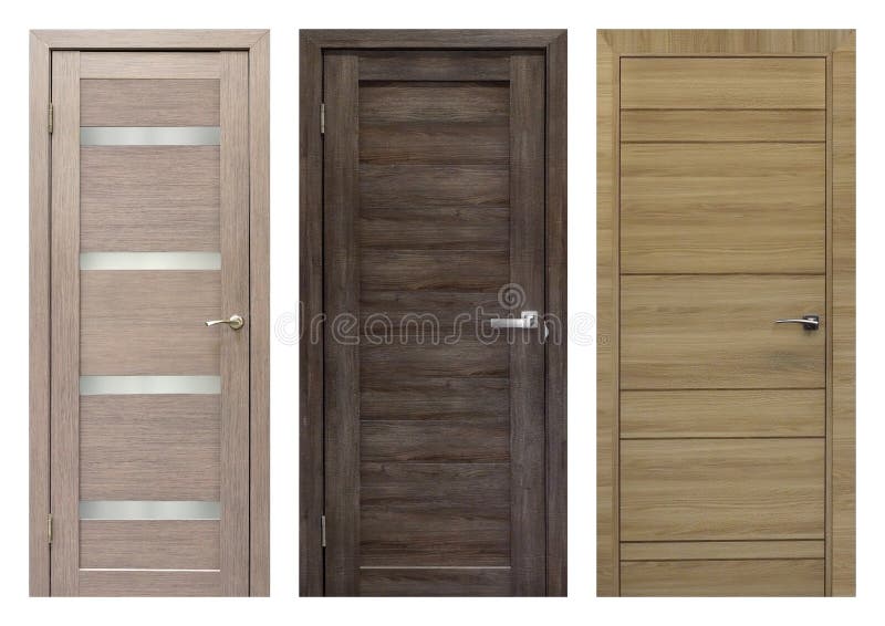 Puertas De Entrada Puertas Interiores De Madera Aisladas De Fondo