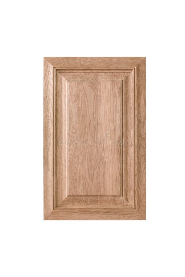 Puertas De Gabinete De Madera Aisladas En El Fondo Blanco Imagen De