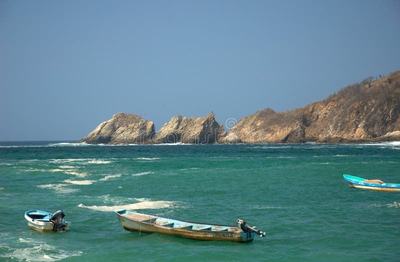 Puerto Angel stock photo. Image of port, coast, blue, beautiful - 1011952