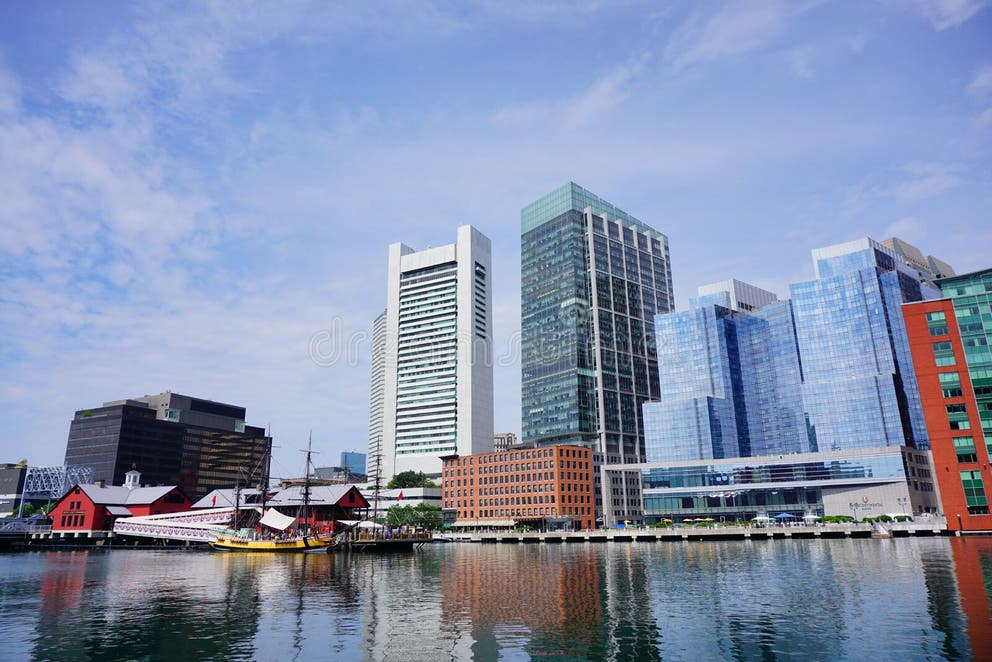 Puerto de Boston fotografía editorial. Imagen de bostoniano - 98703842