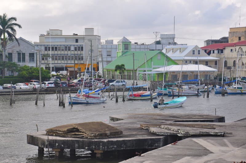 Steet De La Ciudad De Belice, Belice Imagen editorial - Imagen de ...