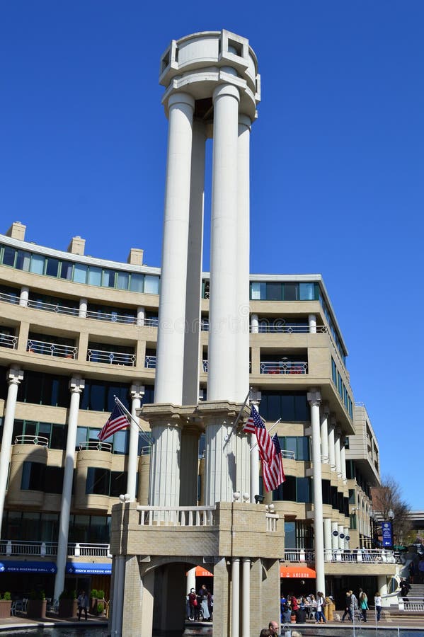 Puerto De La Costa De Georgetown Foto editorial - Imagen de monumento ...