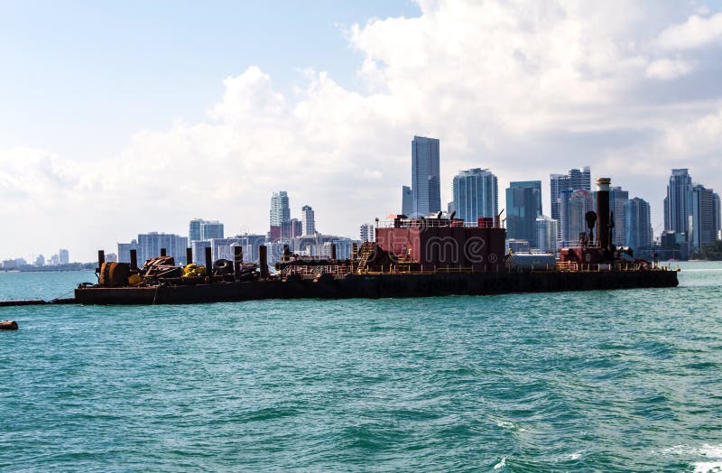 Puerto de Miami imagen de archivo editorial. Imagen de america - 61222974