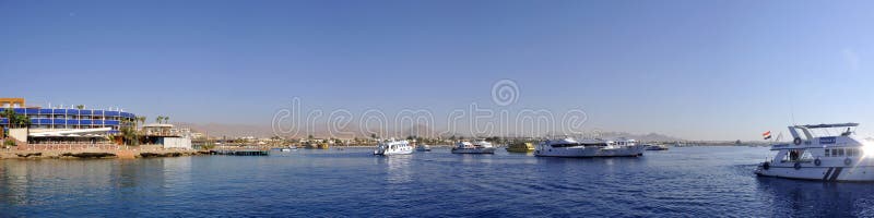 Puerto de Sharm El Sheikh imagen de archivo. Imagen de escénico - 6122575