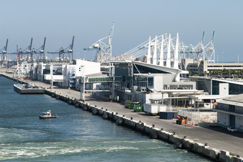 Puerto De La Ciudad De Miami Foto de archivo - Imagen de america ...