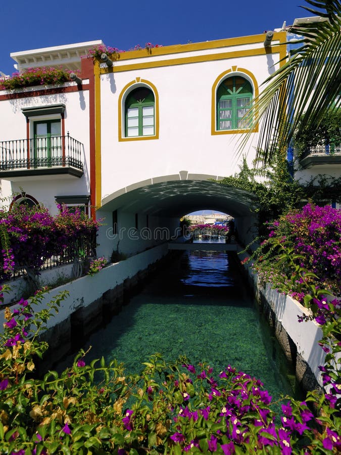 Puerto Mogan stock photo. Image of colorful, mogan, marina - 26321466