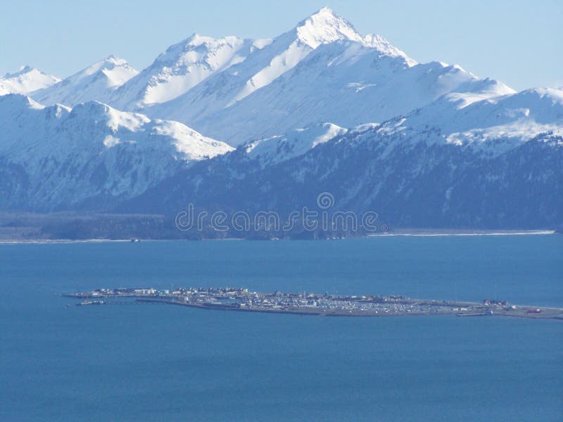 Puerto Profundo Del Barco En Homer Spit Road Imagen de archivo - Imagen ...