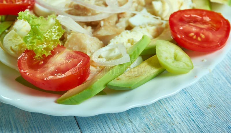 Puerto Rican Cod Fish Salad Stock Photo - Image of ensalada, puerto ...