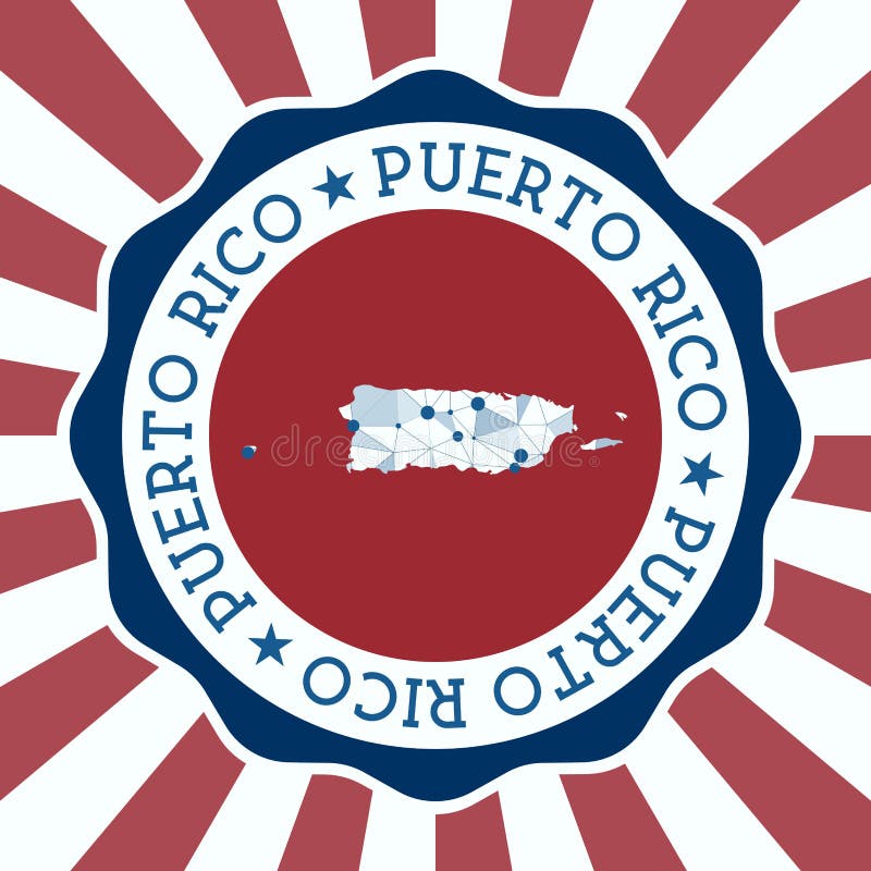 Puerto Rico Badge. stock vector. Illustration of flag - 214075154